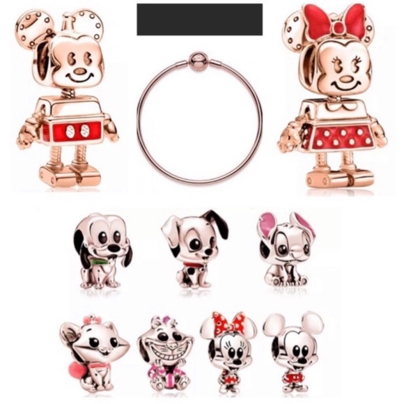 Jewelry | 9 Pieces Disney Mickey Mouse Minnie Mouse Bead Collection ...
